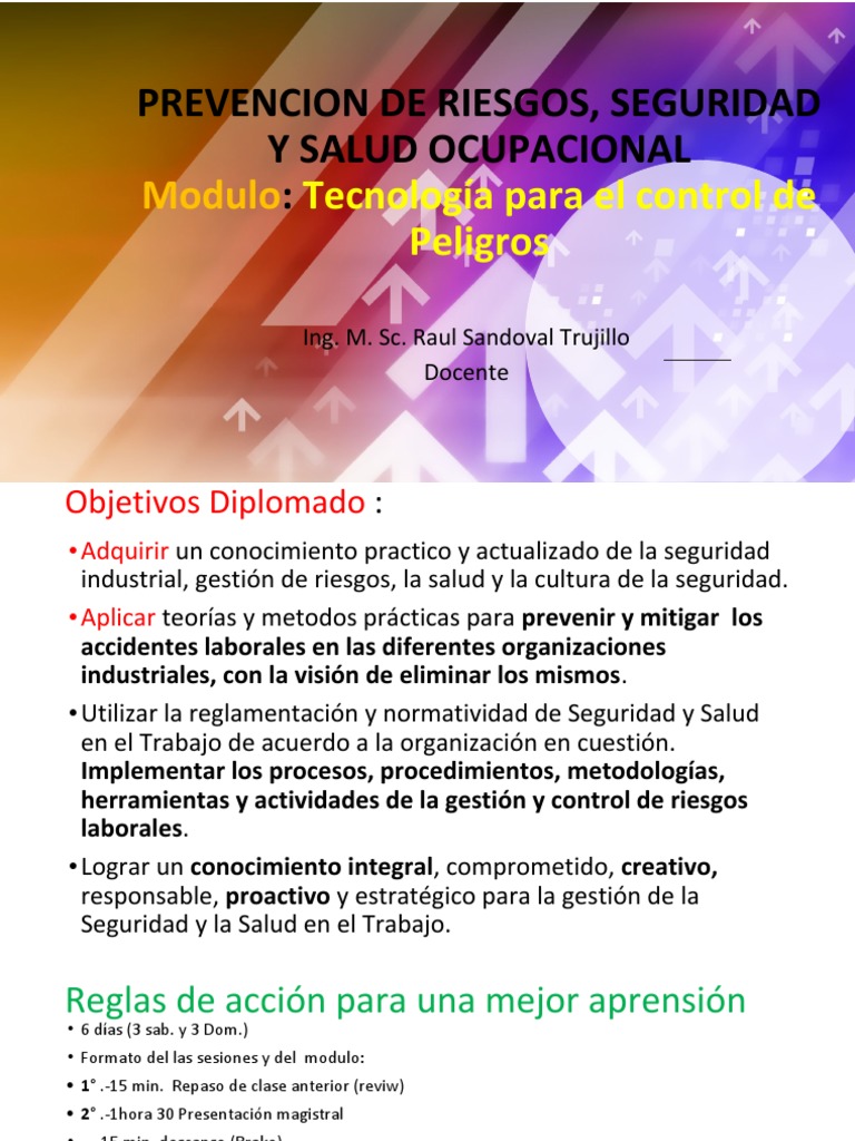 Conceptos Generales de Seguridad y Salud Ocupacional | PDF | Riesgo | Seguridad y salud ocupacional