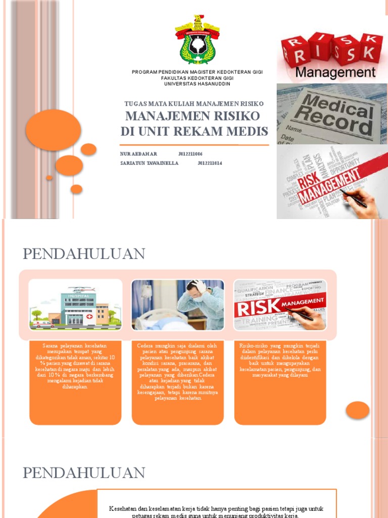 Manajemen Risiko Rekam Medis | PDF