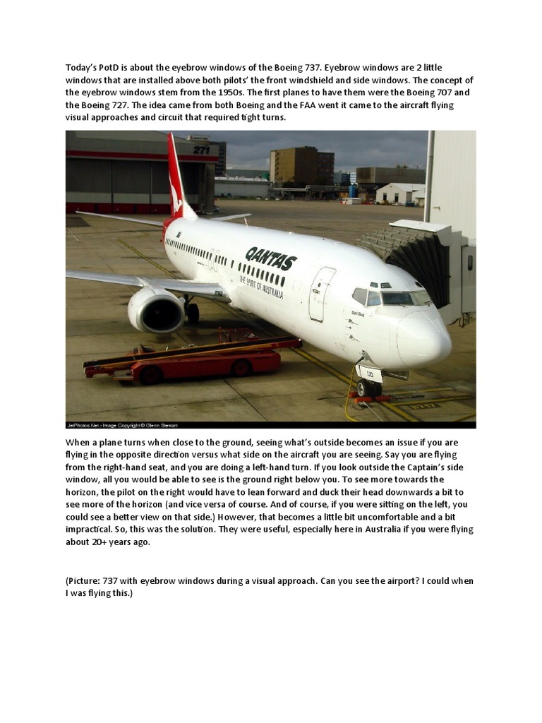 737 Eyebrow Windows | PDF | Aeronautics | Transport
