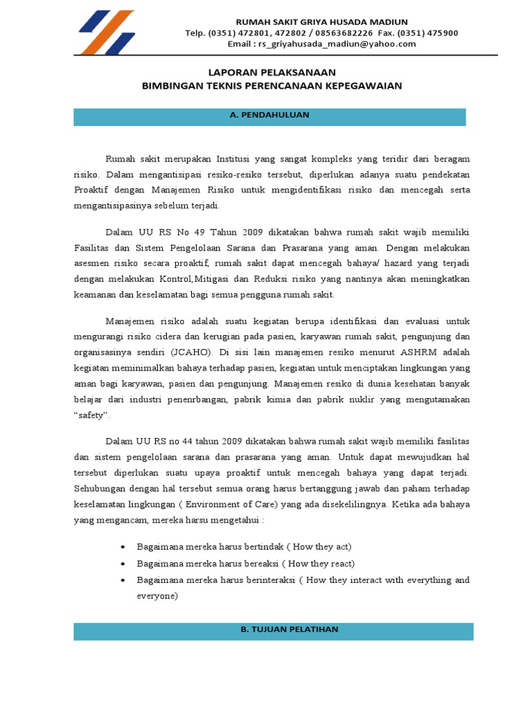 Laporan Bimtek HRD 3hr | PDF