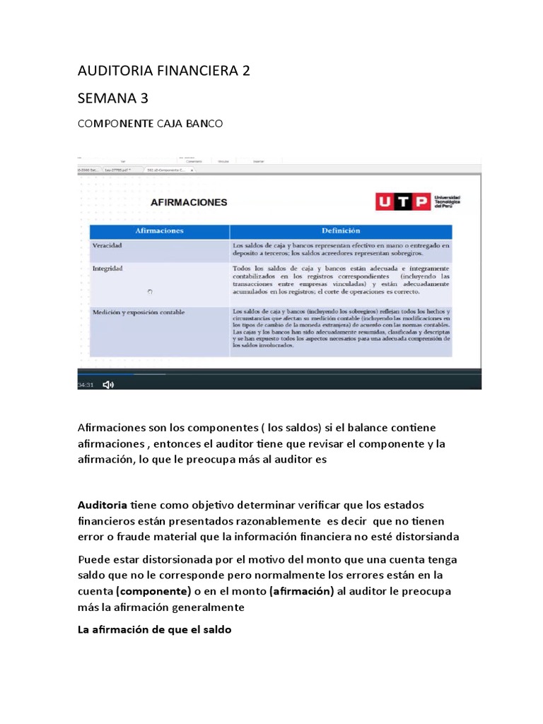 Auditoria Financiera 2 | PDF | Auditoría | Contralor