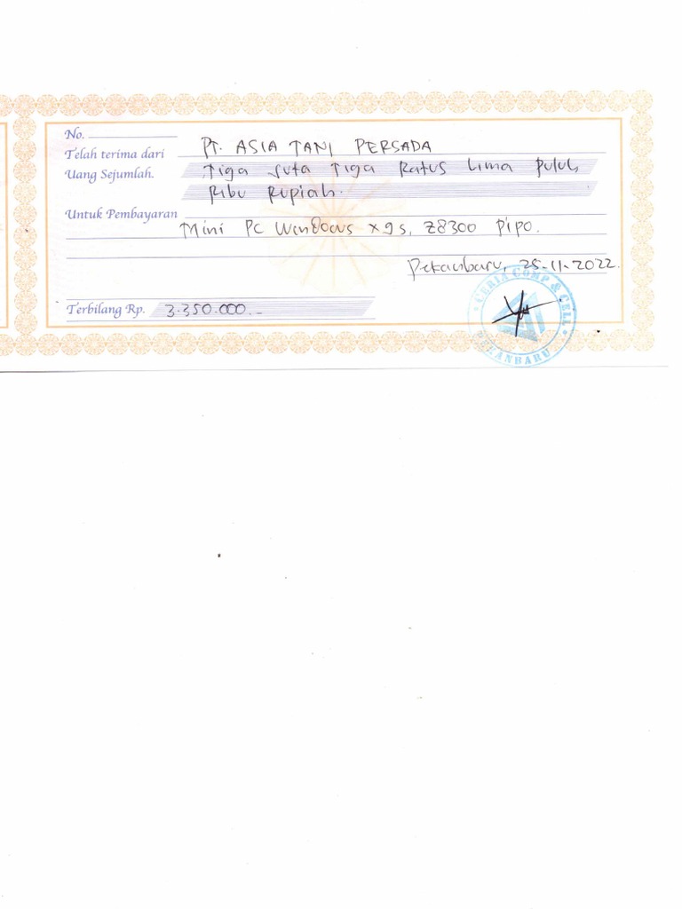 Invoice PT Asia Tani Persada0001 | PDF