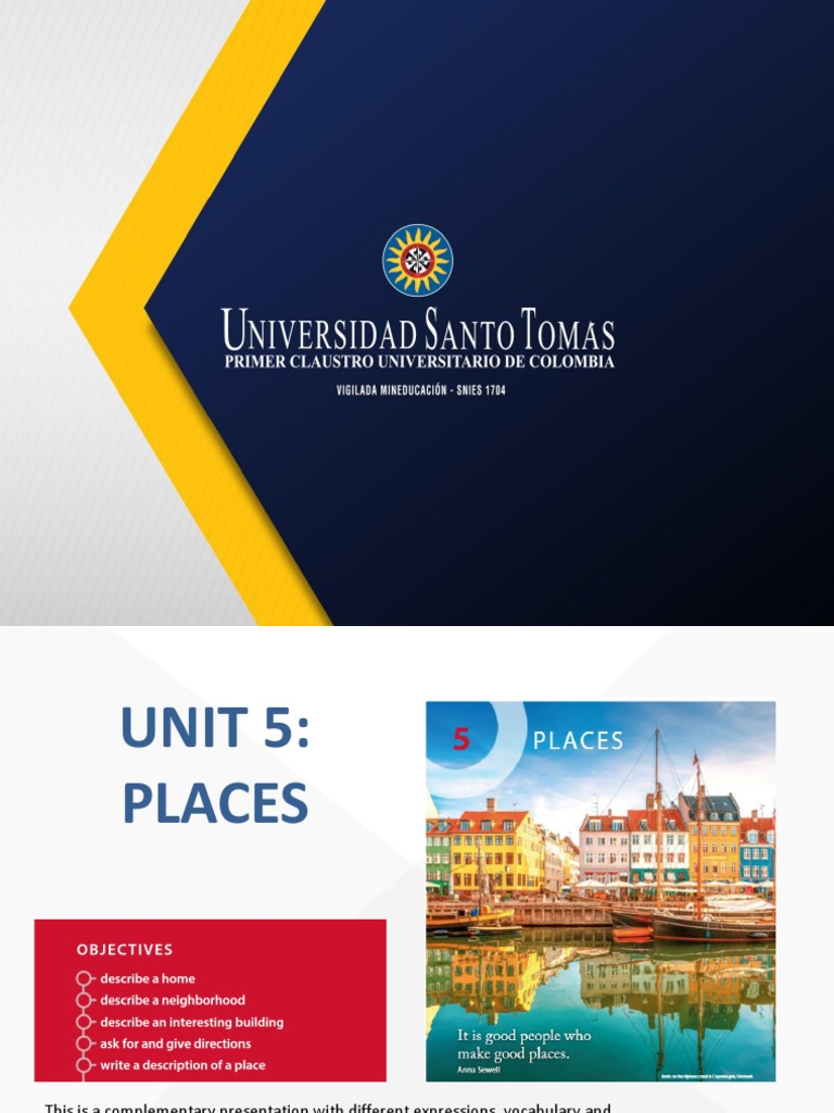 UNIT 5 - Places | PDF | Cognitive Science | Morphology