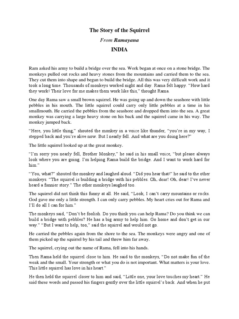The Story of The Squirrel | PDF