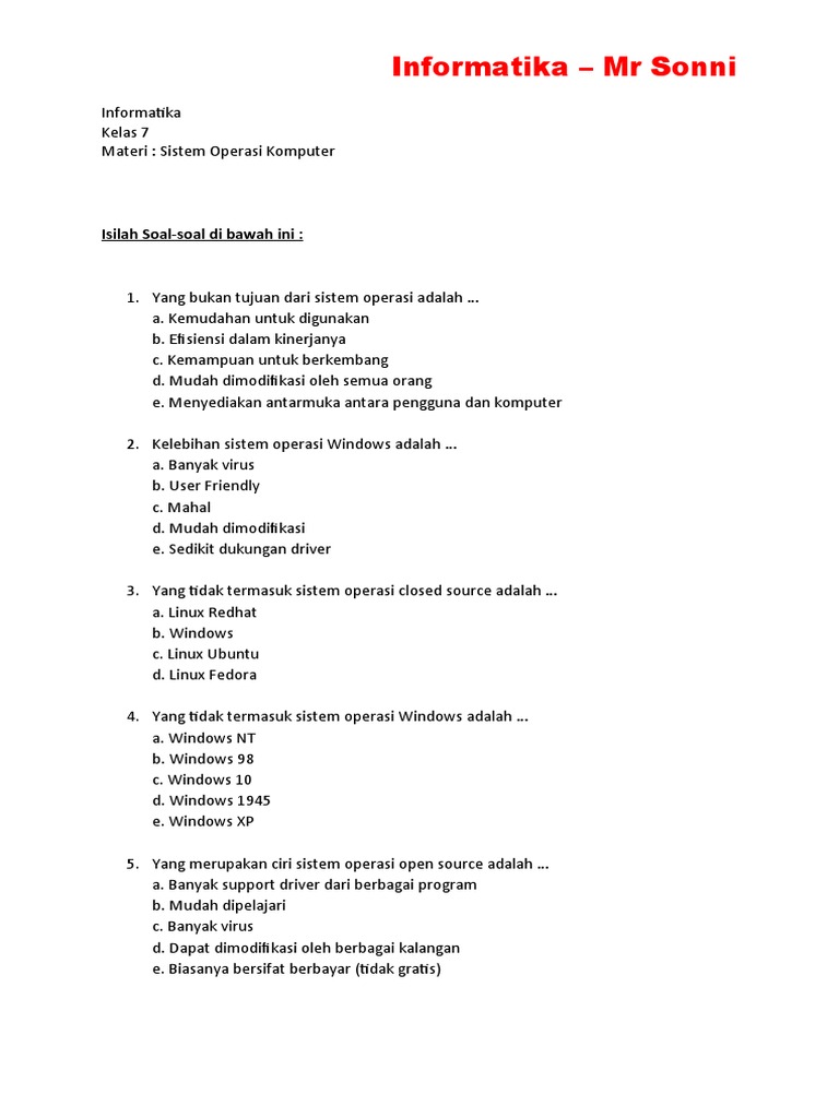 Materi Kelas 7 | PDF