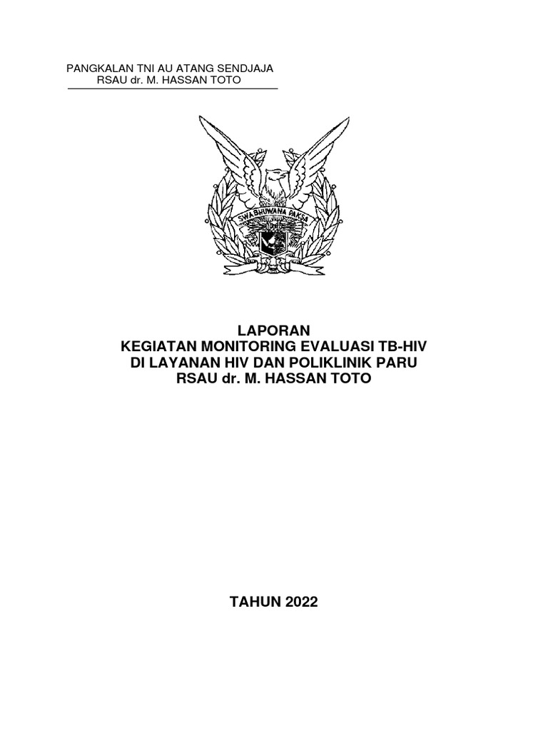 Laporan Kegiatan MONEV TB HIV | PDF