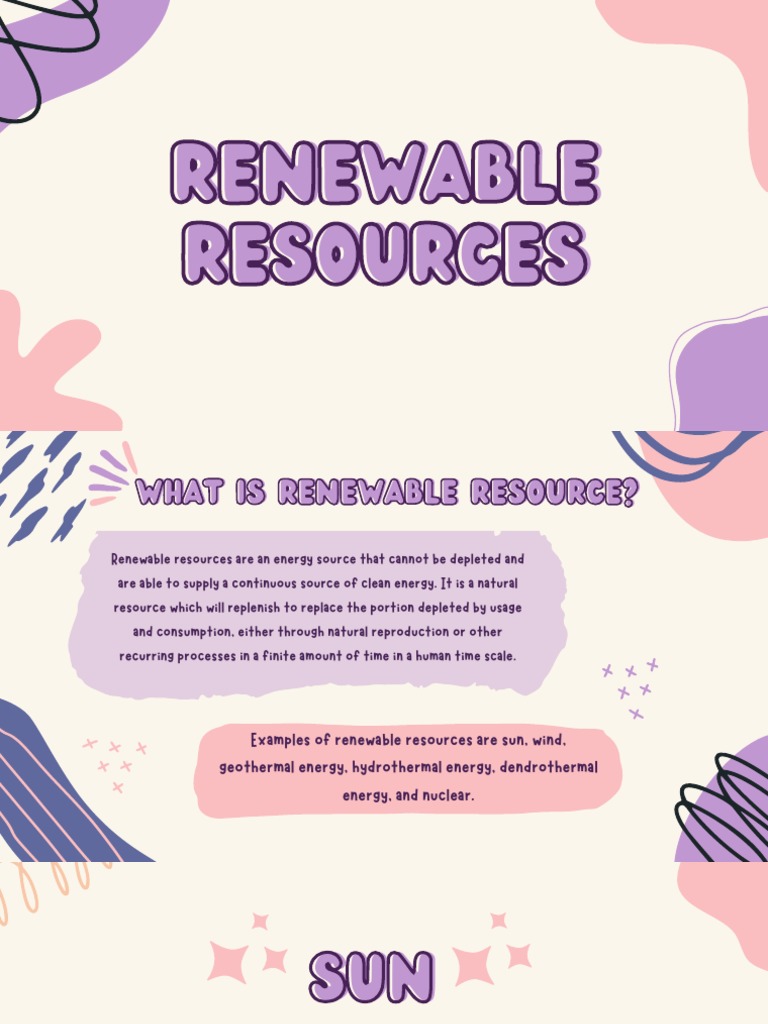Group-2-Renewable Resources | PDF | Renewable Energy | Wind Power