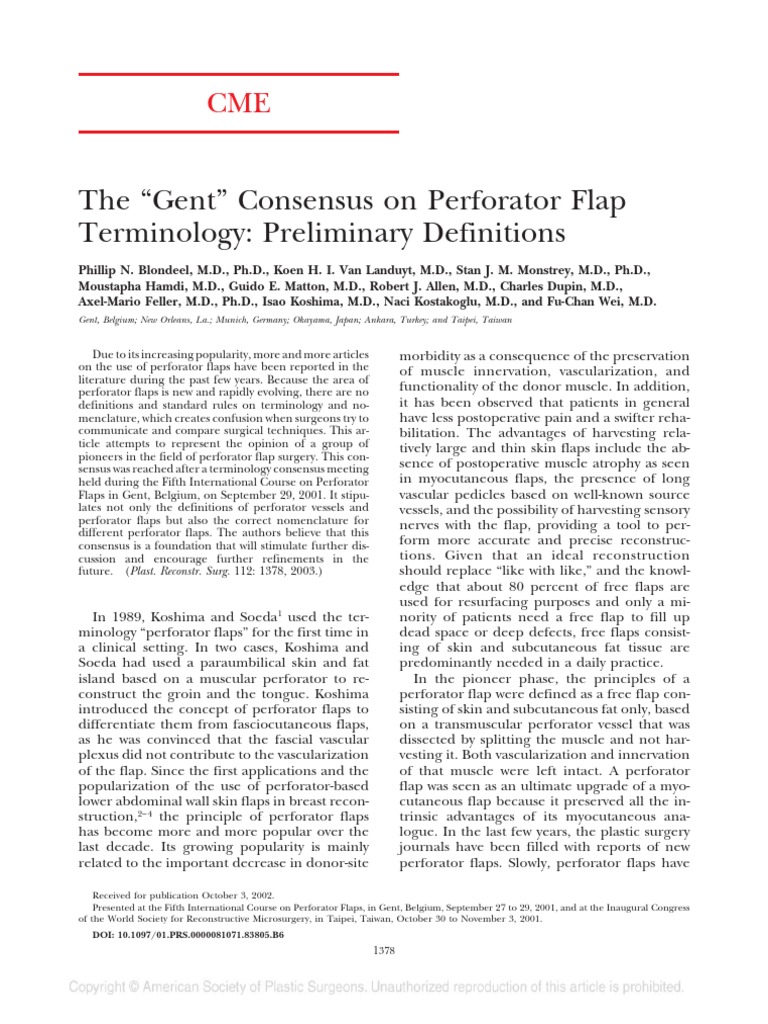 Gent Consensus | PDF | Anatomy | Human Anatomy