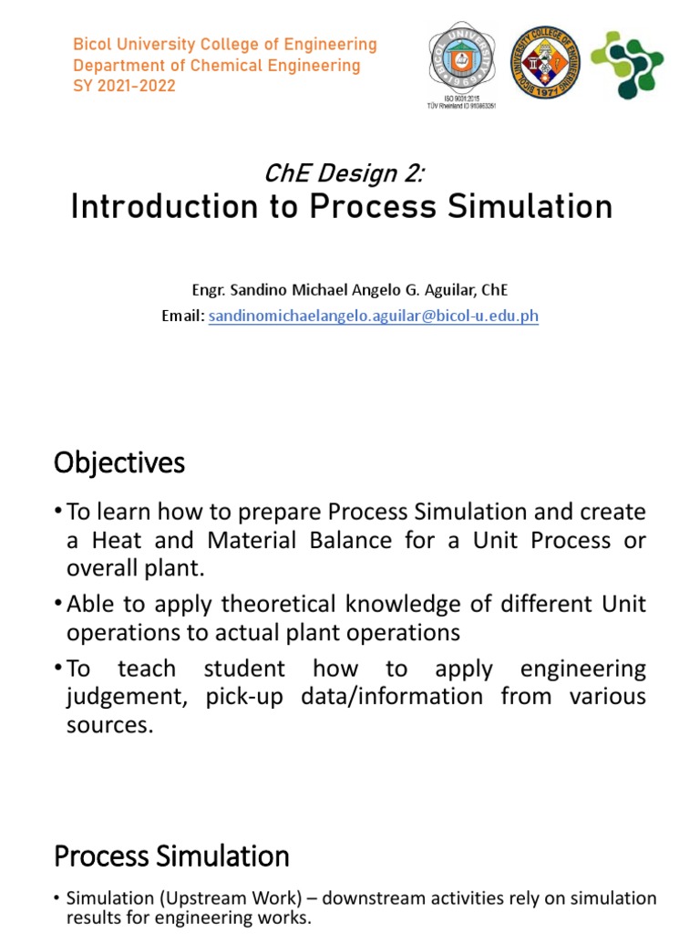 Introduction To Process Simulation (With DWSIM) | PDF | Simulation | Steam