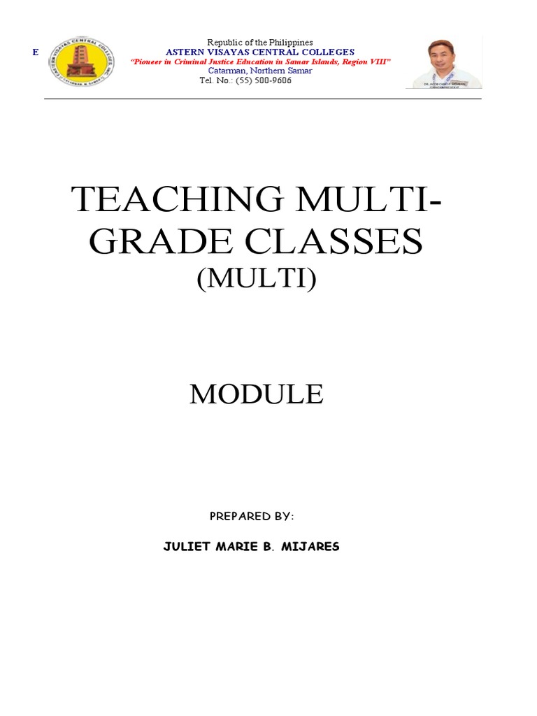 Modular Instruction Teaching Multi Grade Classes | PDF | Learning ...