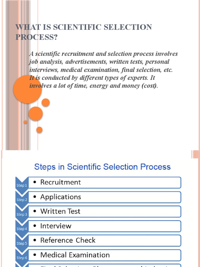 Scientific Selection Process | PDF