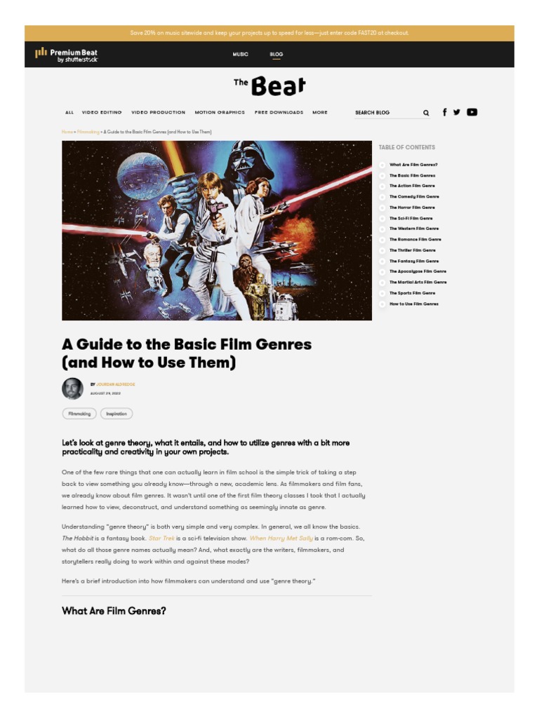 WWW Premiumbeat Com Blog Guide To Basic Film Genres | PDF | Action ...