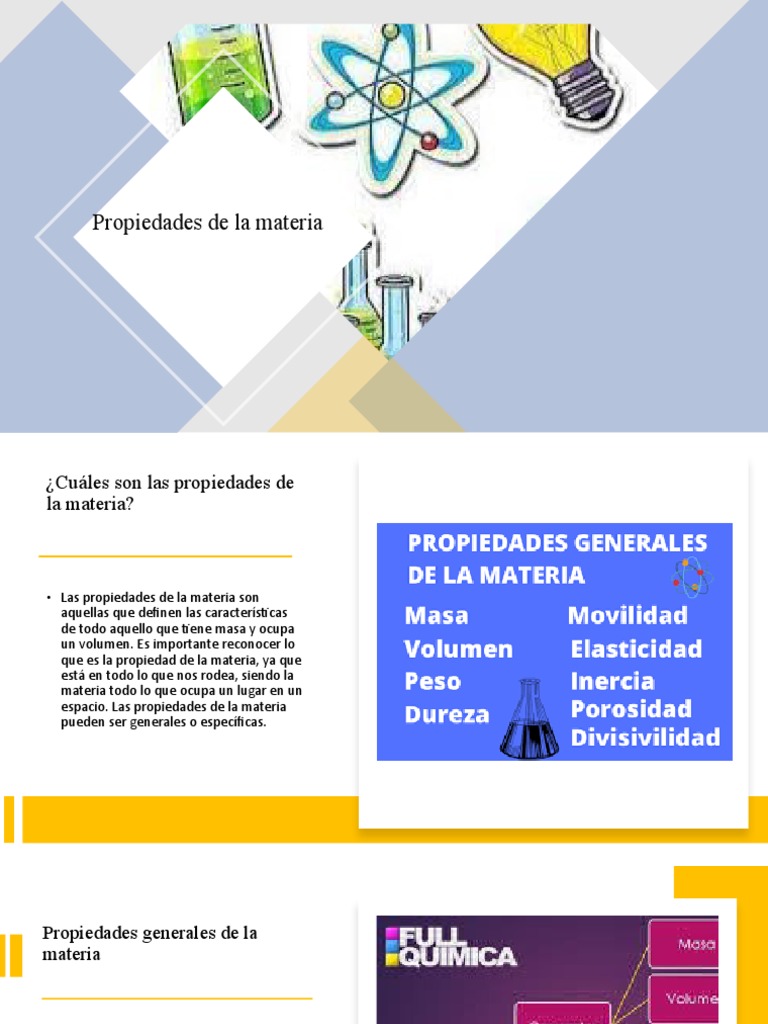 Propiedades de La Materia | PDF | Importar | Masa