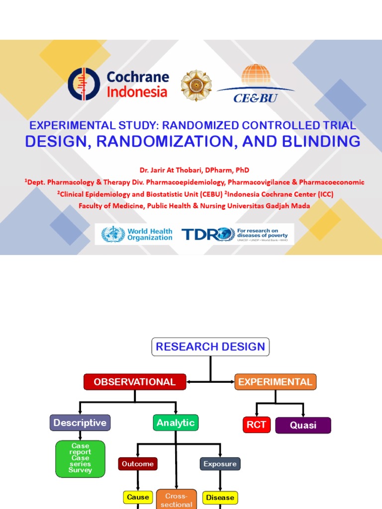 Lecture 7 Research Design Experimental (RCT) - Dr. Jarir at Thobari, PH.D., D. Pharm (2022 ...