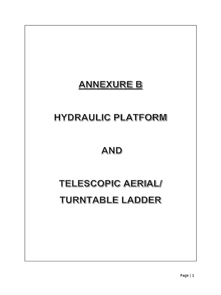 596-21 Tender Document - Annexure B - Specifications | PDF | Truck | Valve