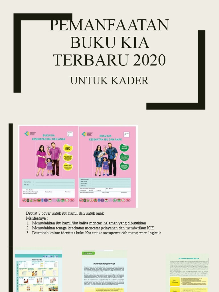 Pemanfaatan Buku Kia Terbaru 2020 Kader | PDF