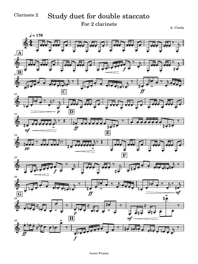 Study Duet For Double Staccato-Part - 2 | PDF