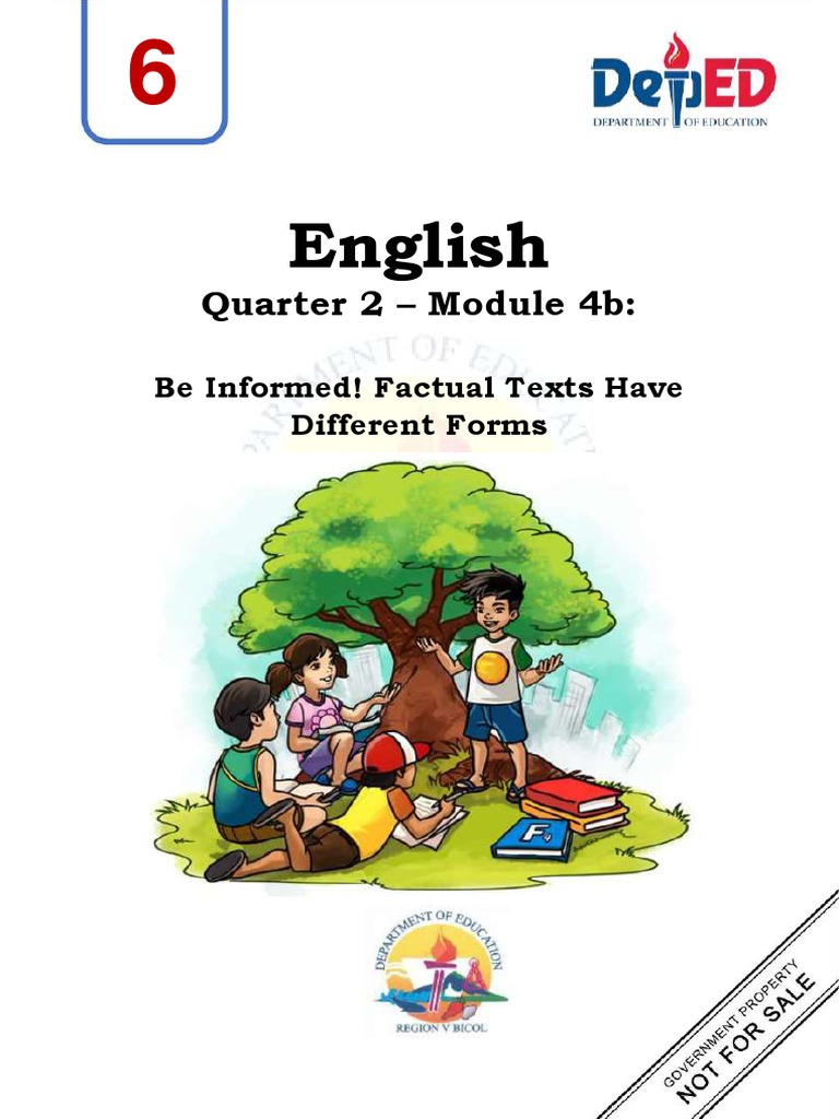 Quarter 2 MODULE 4B Distinguish Various Types of Informational or ...