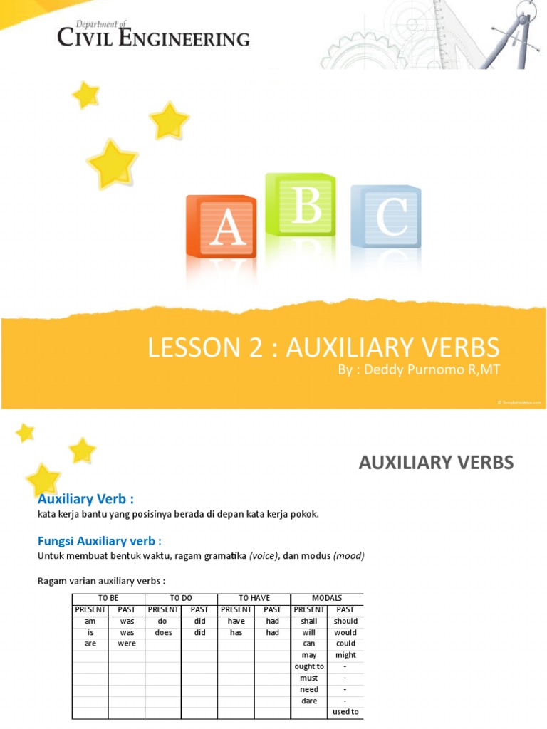 Kata Kerja Bantu (Auxiliary Verbs) | PDF