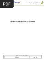 Method Statement For Civil Works | PDF | Computers | Technology ...