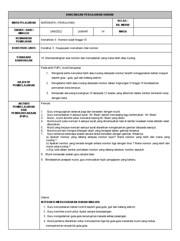 RPH Math Extra | PDF
