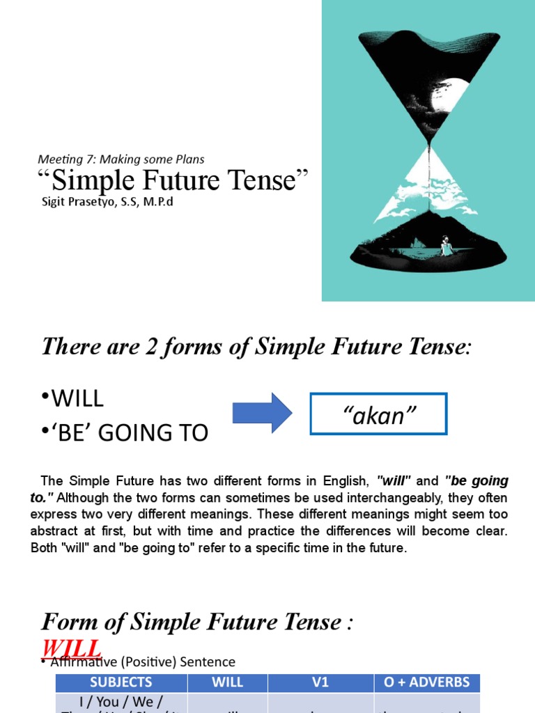 Meeting 6 - Making Some Plans - Simple Future Tense | PDF | Language ...