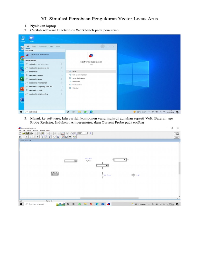 Simulasi Vector Locus Arus | PDF