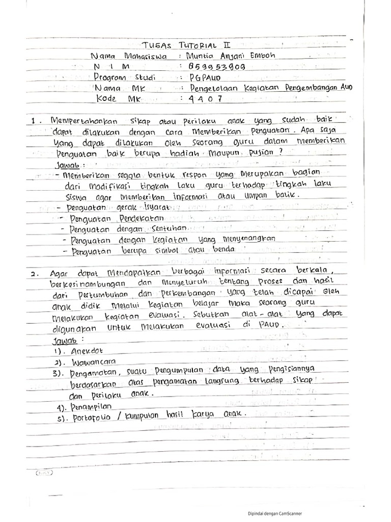 Tuga Tutorial 2 MK 4407 | PDF
