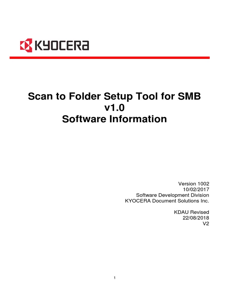 Scan To Folder Setup Tool For SMB | PDF | Microsoft Windows | User (Computing)