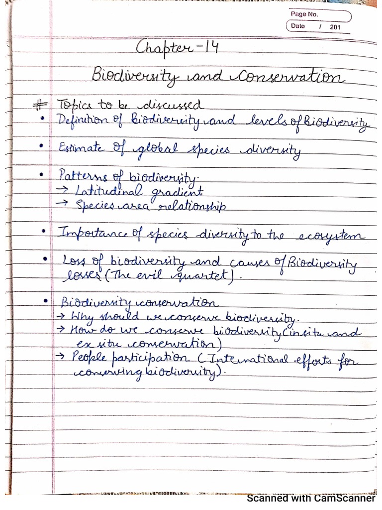 Chapter 15 - Biodiversity and Conservation | PDF
