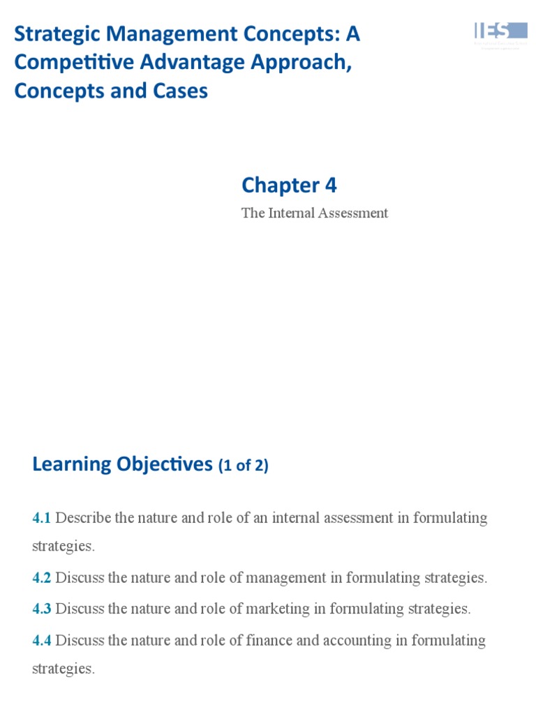 Strategic Management Concepts: A Competitive Advantage Approach, Concepts and Cases | PDF ...