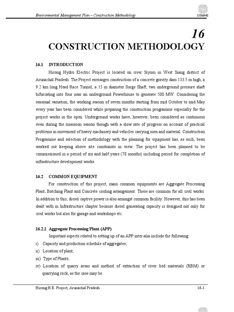 Ch16 Construction Methodology | PDF | Home & Garden | Science & Mathematics