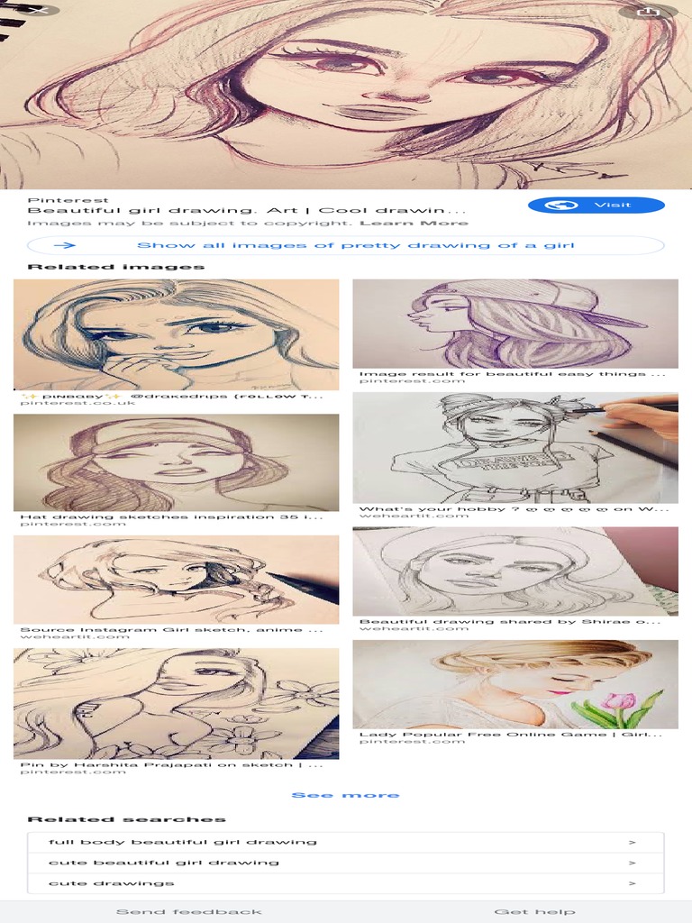 Pretty Drawing of A Girl - Google Search | PDF