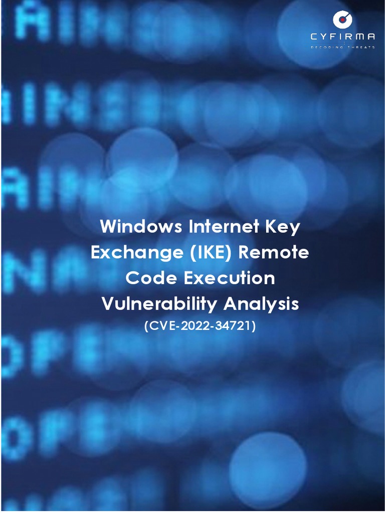Windows Internet Key (IKE) Remote Code Excusion Vulnerability Analysis ...