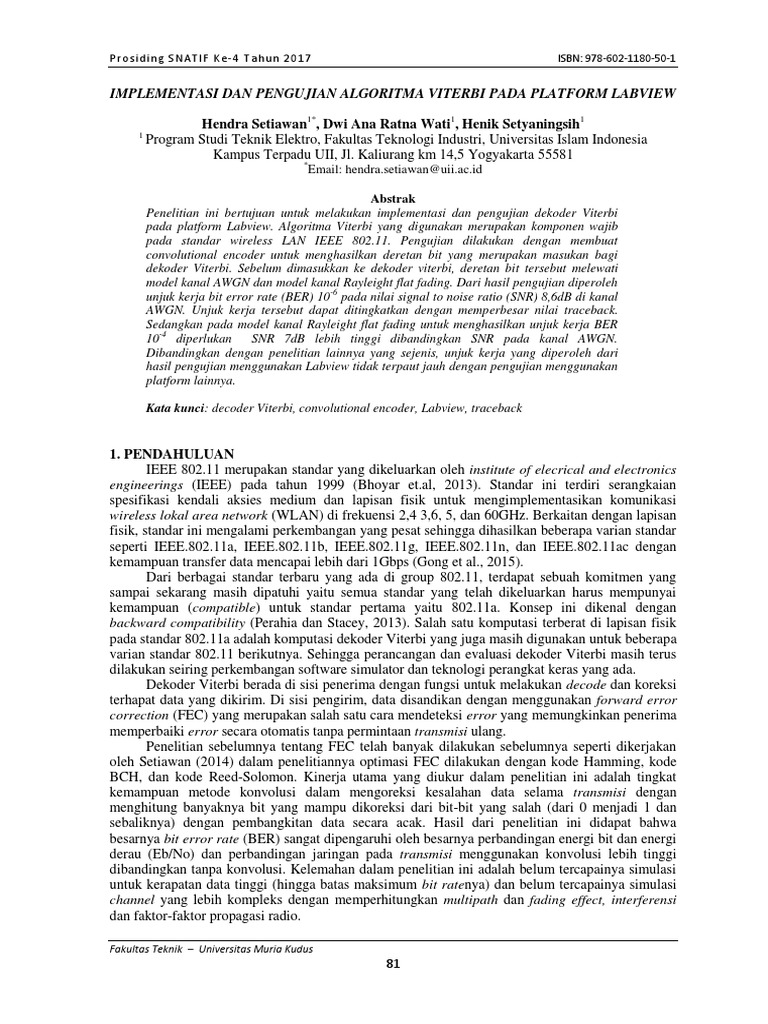 ID Implementasi Dan Pengujian Algoritma Vit | PDF