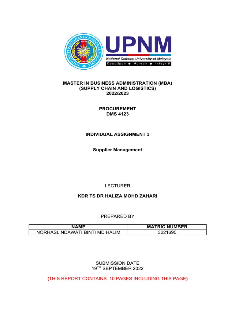 Assignment 3 - Individu | PDF