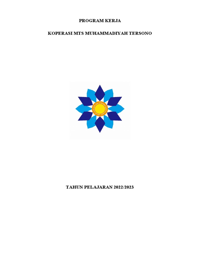 Program Kerja Koperasi Sekolah | PDF