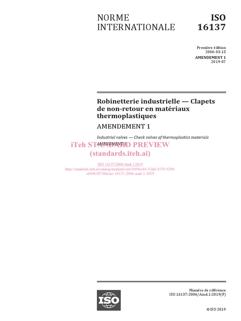 ISO 16137 2006 Amd 1 2019 | PDF