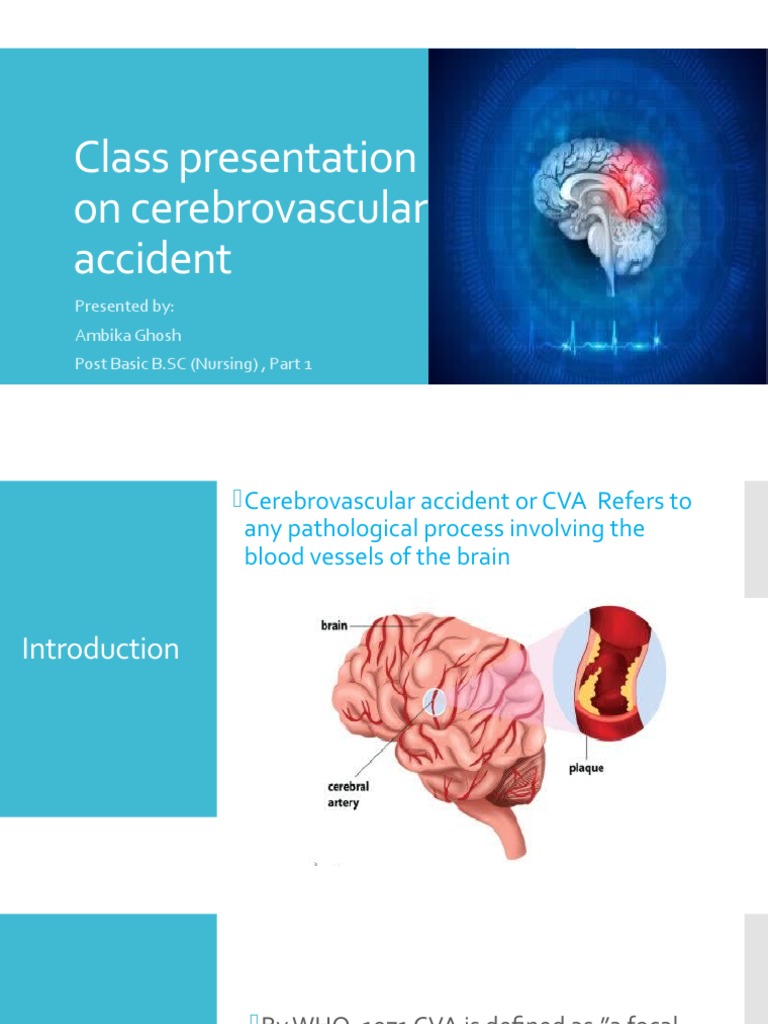 Class Presentation CVA | PDF | Stroke | Clinical Medicine