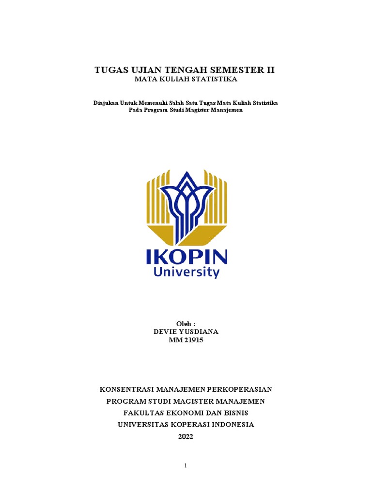 Statistika MM Ikopin Nop'22 | PDF