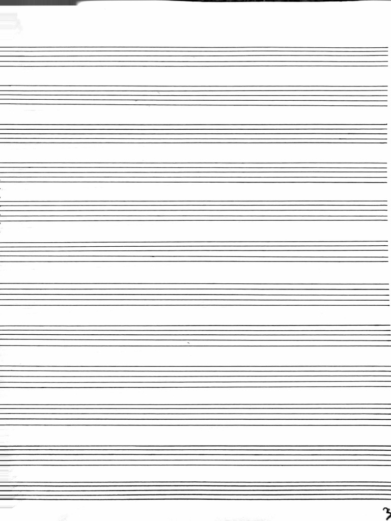 Papel Pautado Partitura | PDF