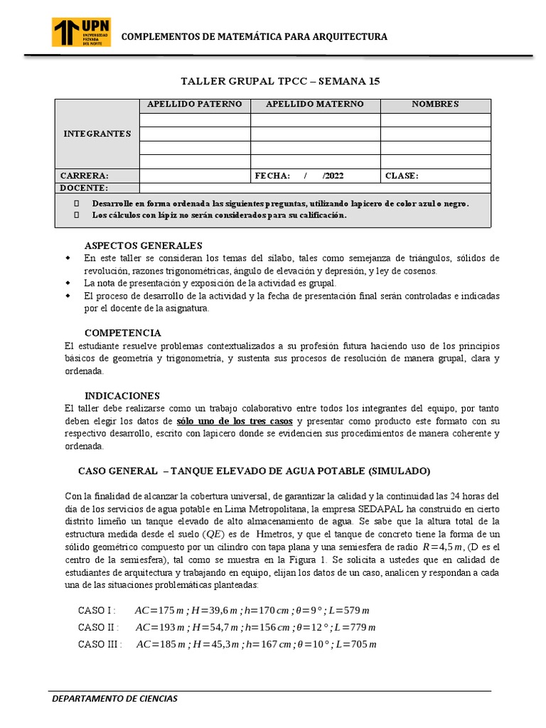 TPCC S15 | PDF | Trigonometría | Triángulo TPCC S15 | PDF | Trigonometría | Triángulo