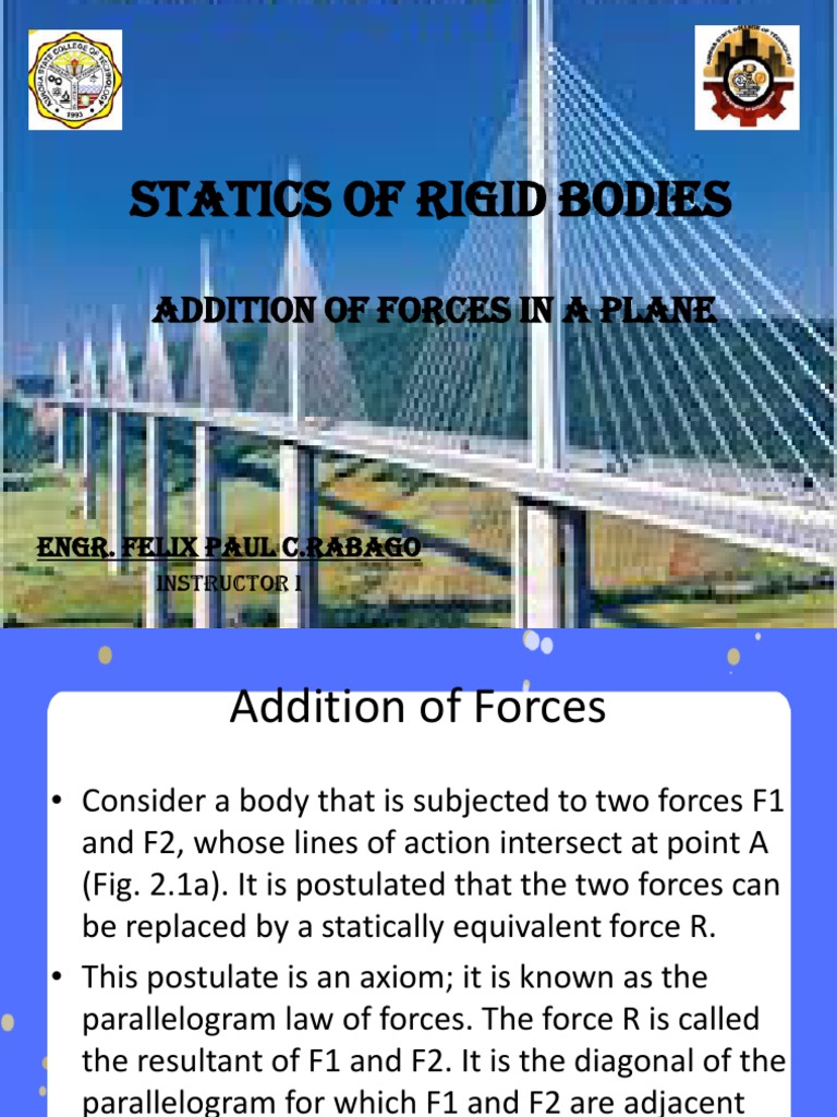Addition of Forces in A Plane | PDF | Euclidean Vector | Cartesian ...