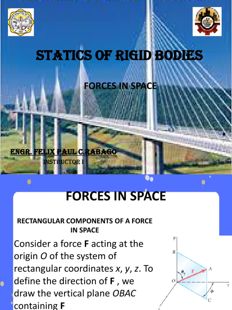 Forces in Space | PDF | Euclidean Vector | Cartesian Coordinate System