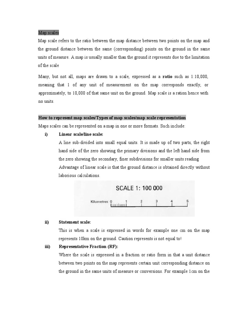 GEOG 114 Practical Geography and Fieldwork I Notes - Set 4 | PDF