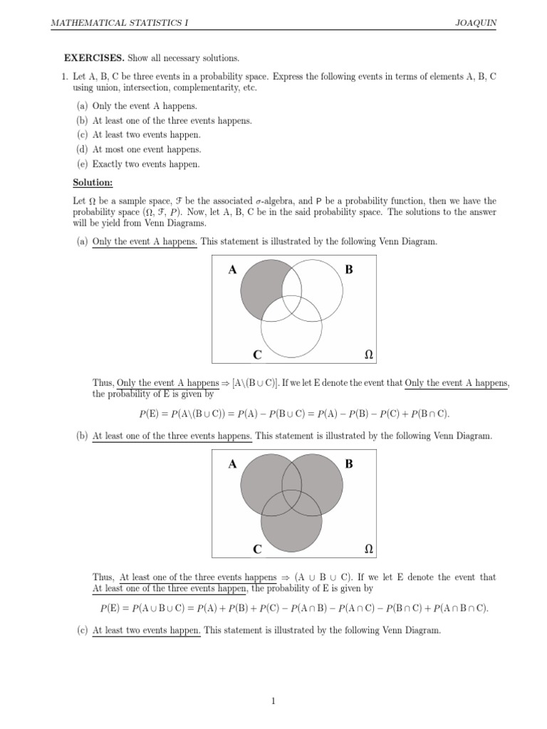 Prob Theory 2 | PDF | Probability | Algebra
