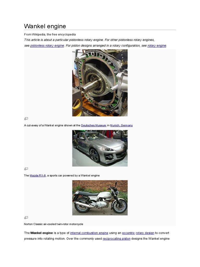 Wenkel Engine | PDF