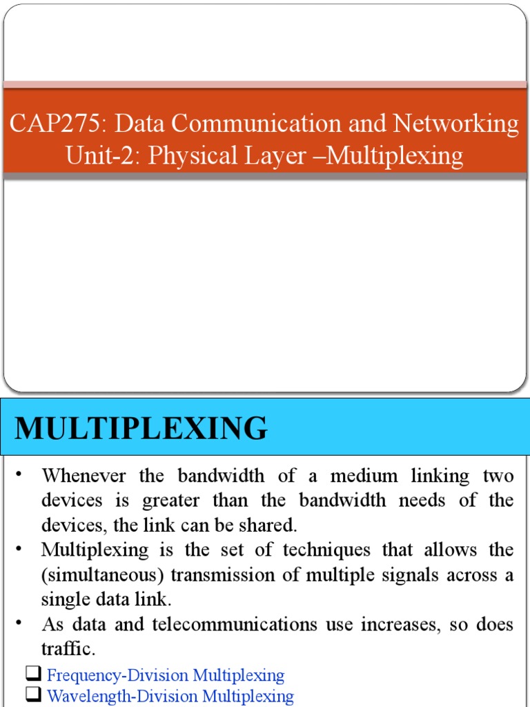05 Multiplexing | PDF