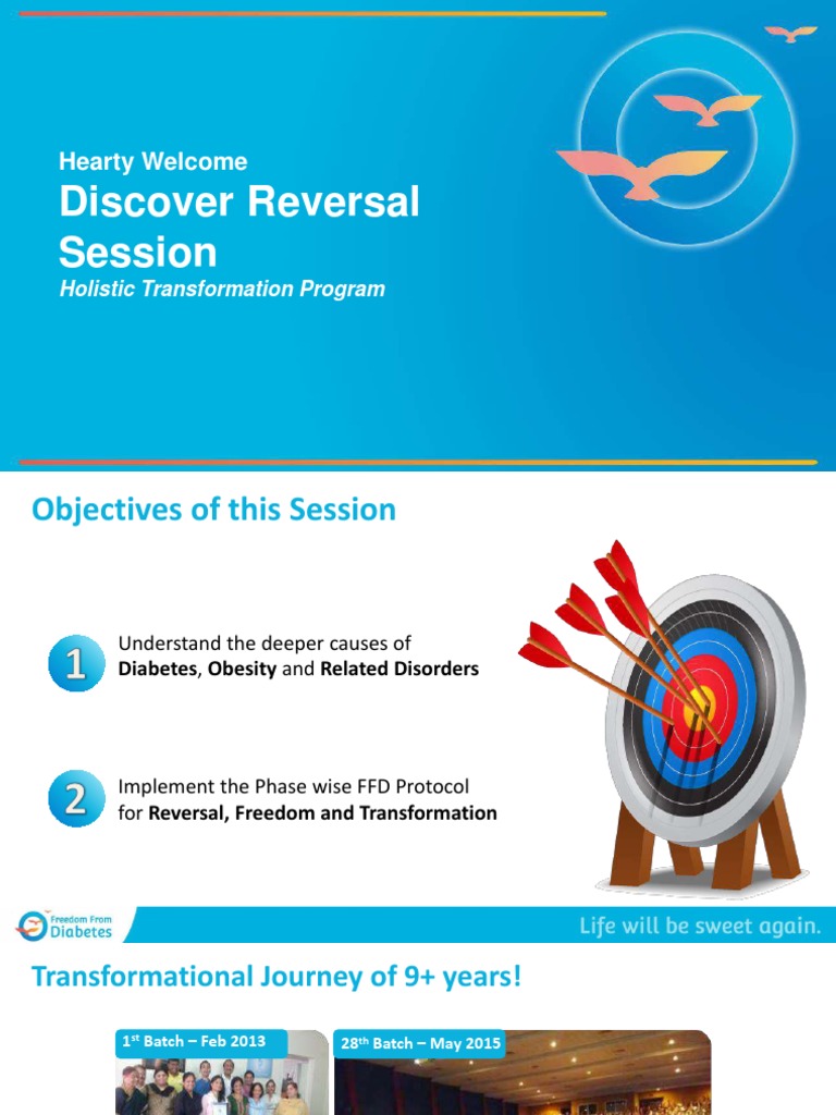 Discover Reversal Session Key Slides | PDF | Insulin Resistance | Diabetes Discover Reversal Session Key Slides | PDF | Insulin Resistance | Diabetes