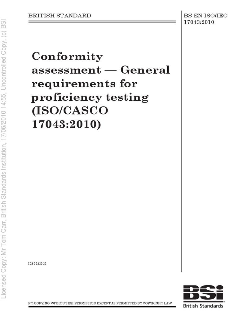 Isoiec 17043 | PDF | International Organization For Standardization ...